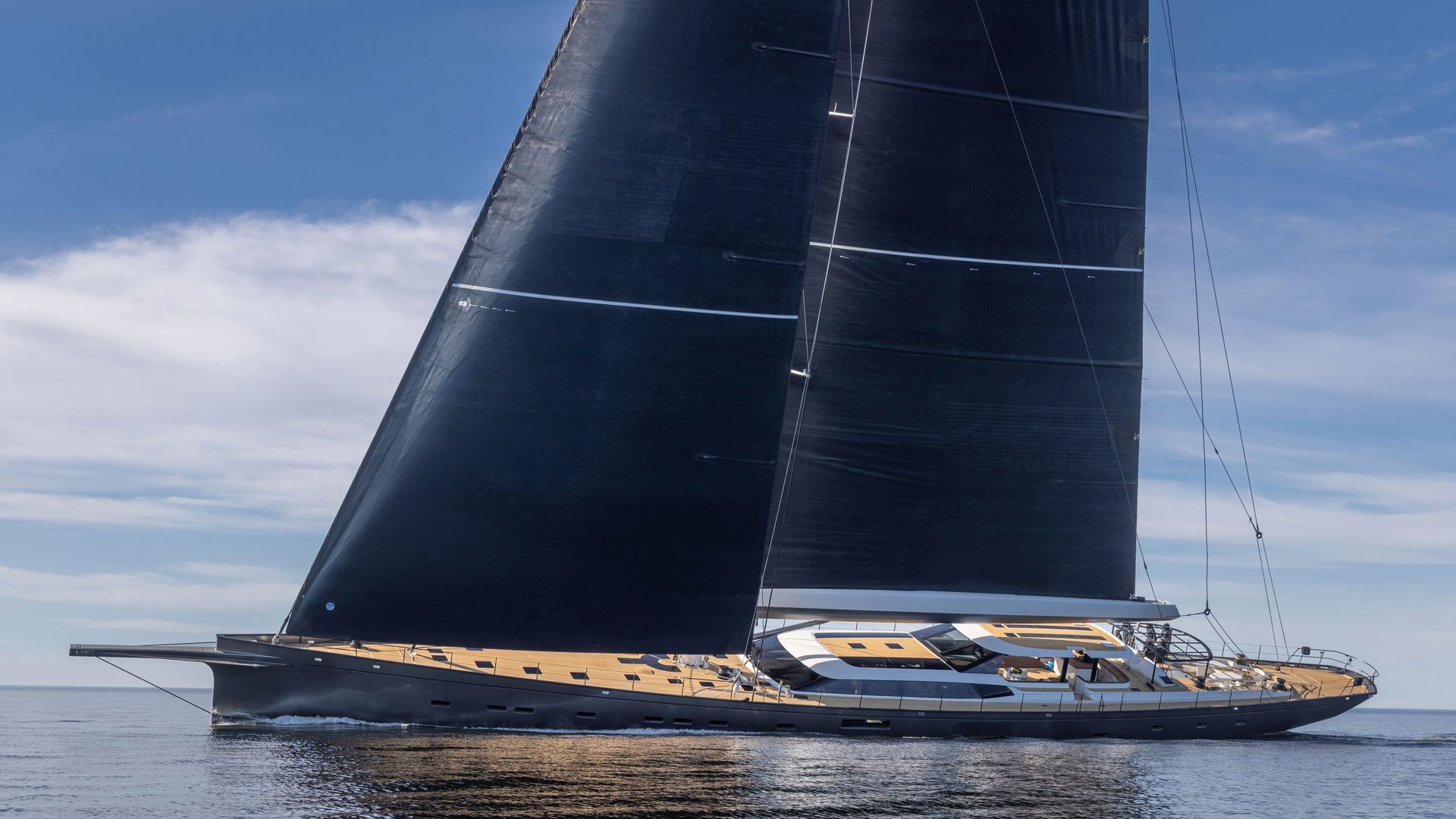 54m Baltic 175 Ravenger completes "transformational refit" at Baltic Yachts